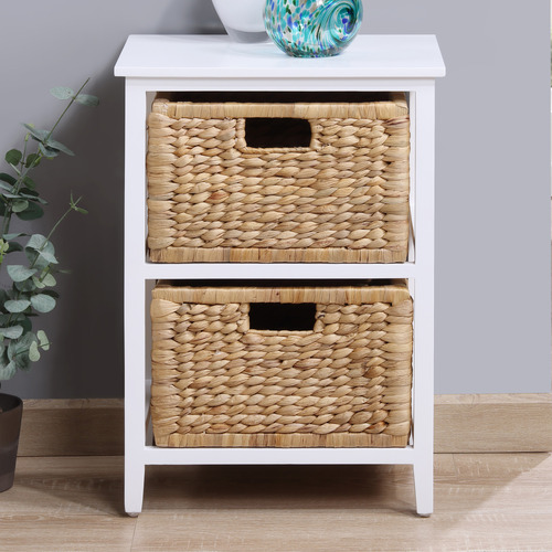 Basket bedside table store